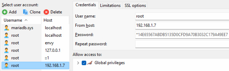 How to enable remote MariaDB/MySQL database access using HeidiSQL ...